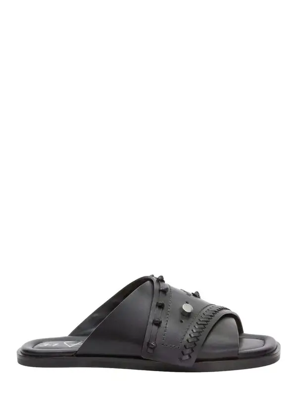 3.1 Phillip Lim Crossover Slide Sandals - Black