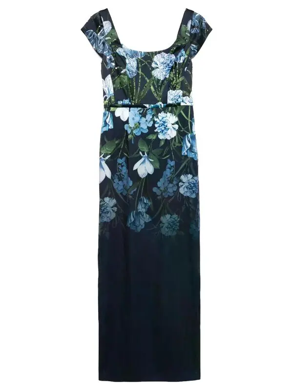Sachin & Babi Embellished Grace Gown - Blue