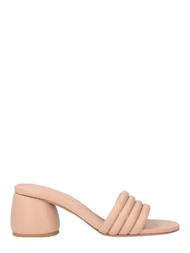 GIANVITO ROSSI Leather Slide Sandals - Pink