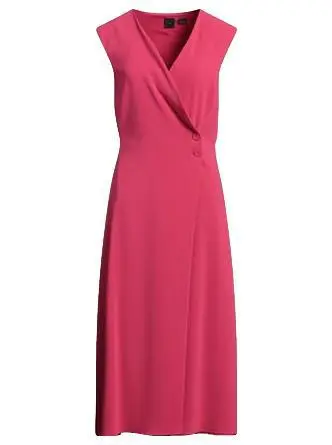 Pinko Midi Wrap Dress - Fuchsia