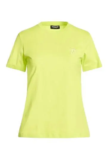 DONDUP Cotton Crewneck T-shirt With Embroidered Logo - Green