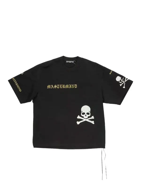 MASTERMIND WORLD Logo-embroidered T-shirt - Black