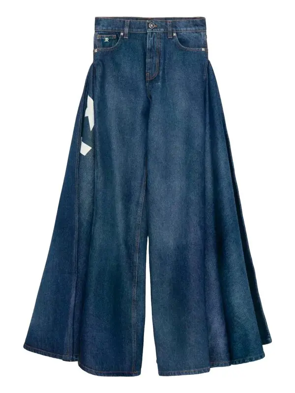 John Richmond Draped Jeans - Blue