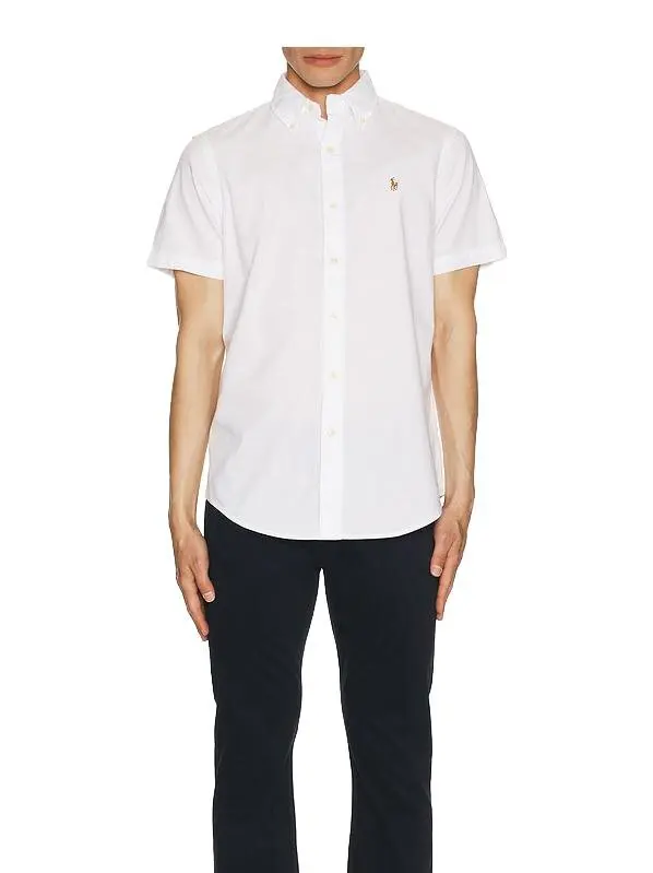 Polo Ralph Lauren Short Sleeve Chambray Sport Shirt In . Also - White