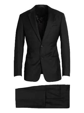 Emporio Armani G Line Suit Size Virgin Wool - Black