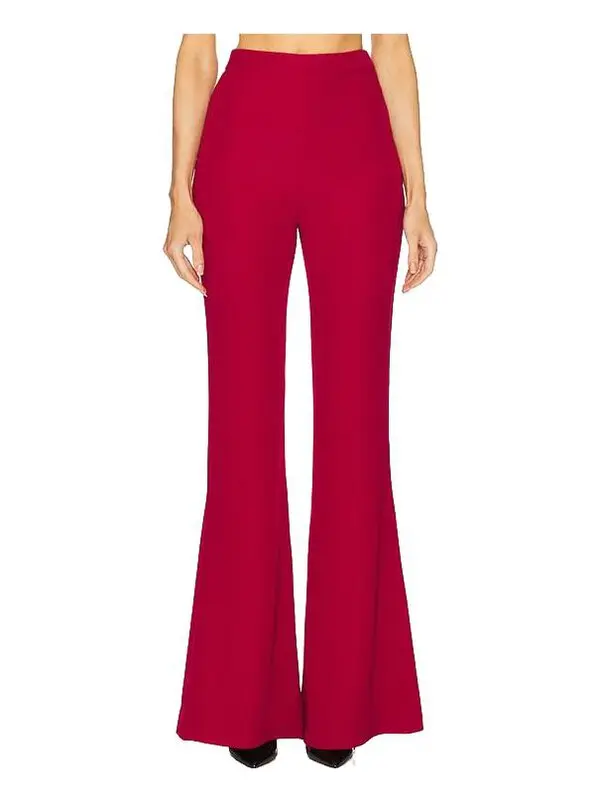 GAURAV GUPTA Classic Flared Trouser - Red