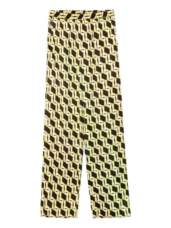 MSGM Printed Trousers - Brown