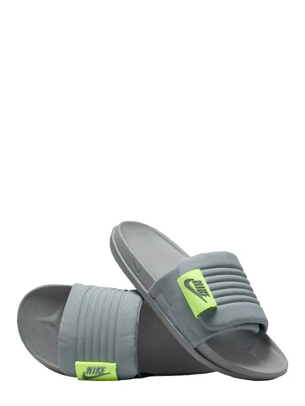 Nike Offcourt Adjust Slide - Cool Grey/volt