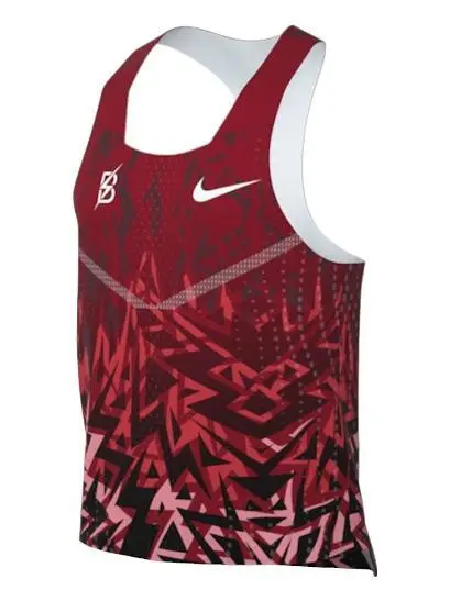 Nike Aeroswift Bowerman Track Club Running Singlet - Red/white