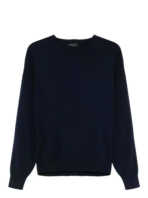 ROBERTO COLLINA Fine-knit Top - Blue