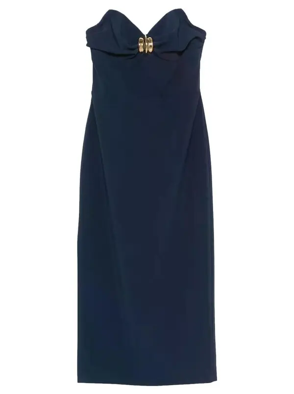 Elisabetta Franchi Crepe Midi Dress - Blue