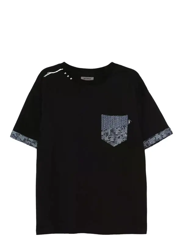 MUSIUM DIV. Embroidered T-shirt - Black