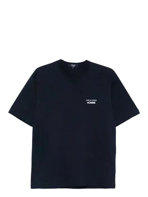 Comme Des Garçons Logo-print T-shirt - Blue
