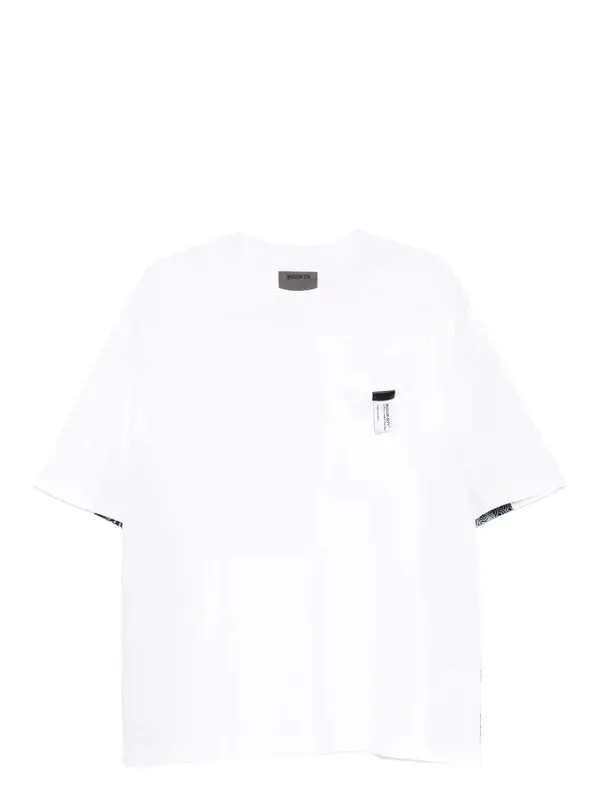 MUSIUM DIV. Printed Outseam Panelled T-shirt - White