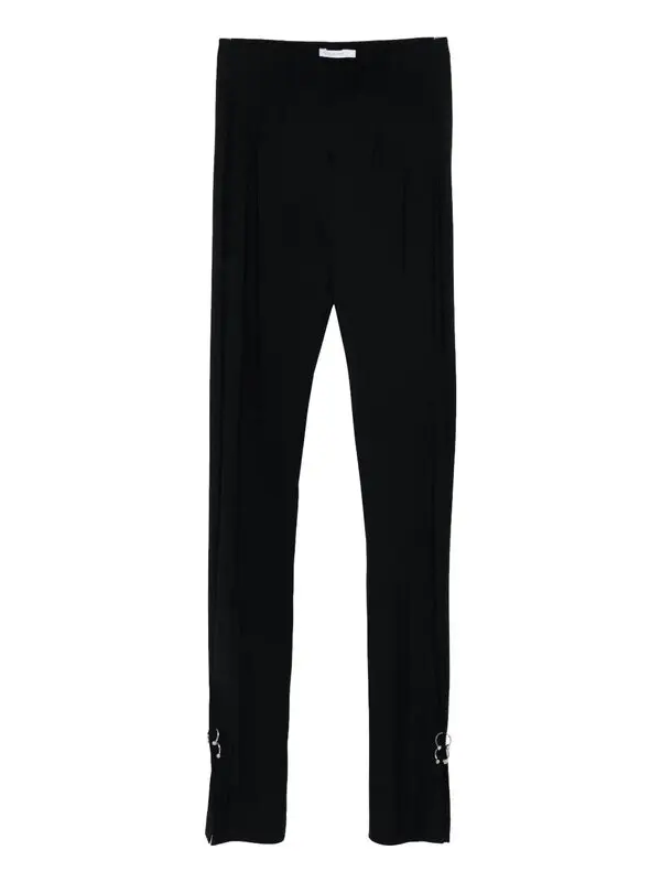 Patrizia Pepe Straight Leg Trousers - Black