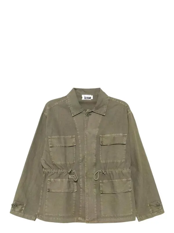Izzue Cotton Military Jacket - Green