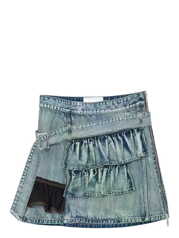 3.1 Phillip Lim Denim Mini Skirt - Blue