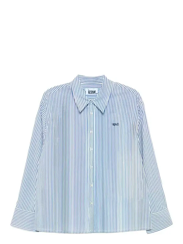 Izzue Logo-embroidered Shirt - Blue