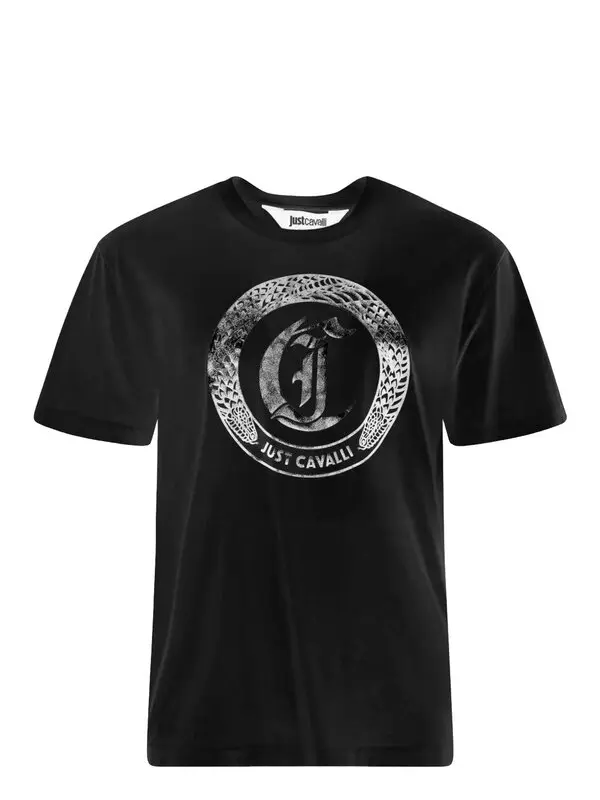 Just Cavalli Logo-print T-shirt - Black