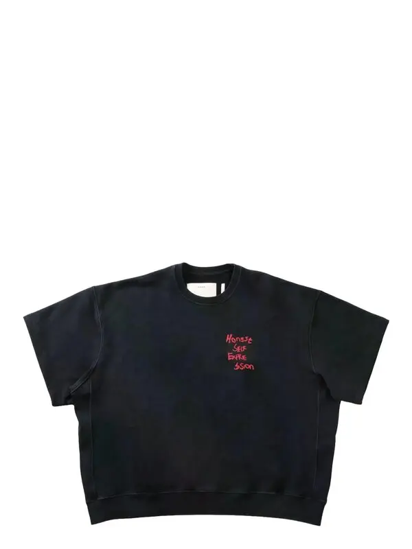 D-R-G-N Text-print T-shirt - Black