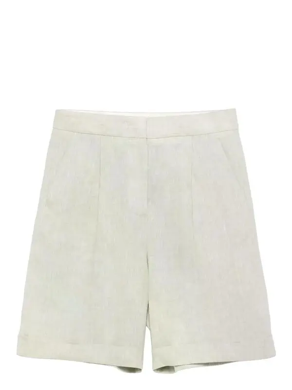 Peserico Linen Shorts - Green