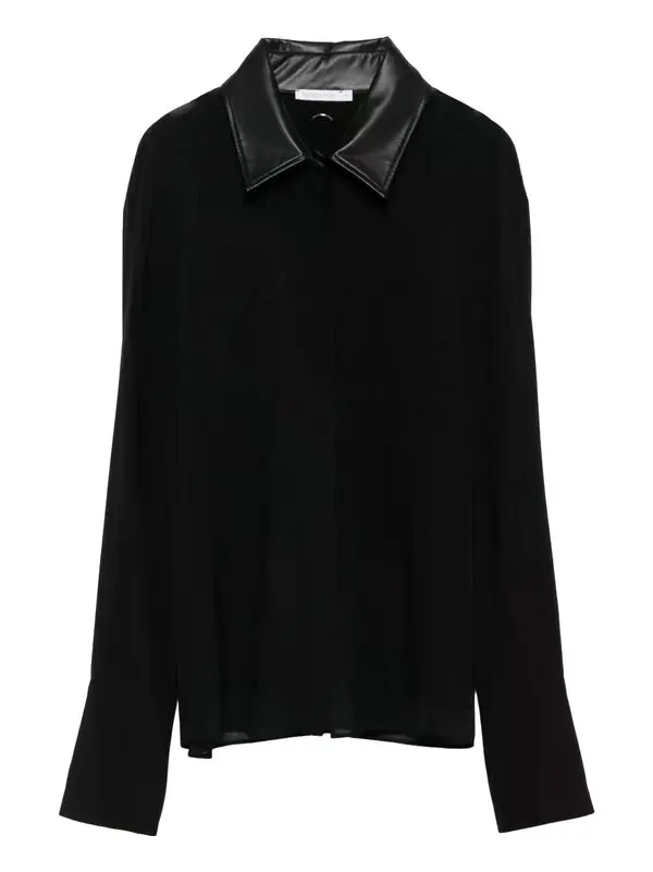 Patrizia Pepe Piercing-detail Shirt - Black