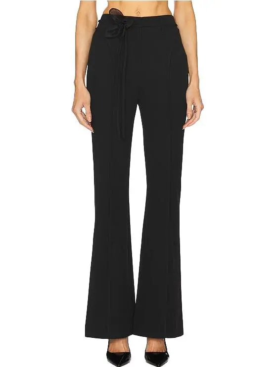 Remain Birger Christensen High Waisted Rose Pants - Black