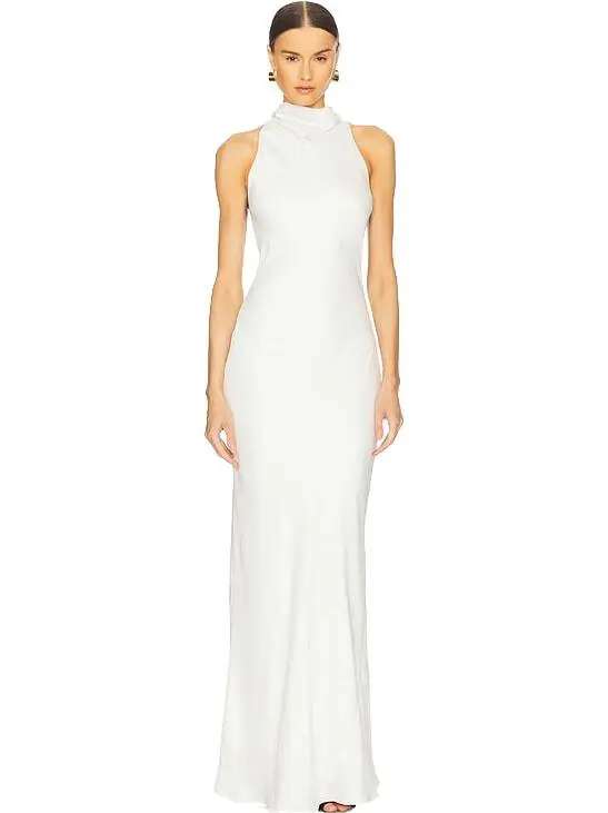 Remain Birger Christensen Lace Maxi Dress - Egret