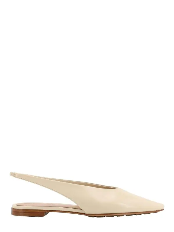 Bottega Veneta Sofia Flat Slingbacks - White