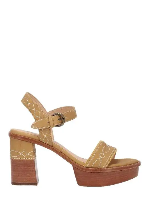 THE FRYE COMPANY Pipa Woodstock 2 Band Sandals - Natural