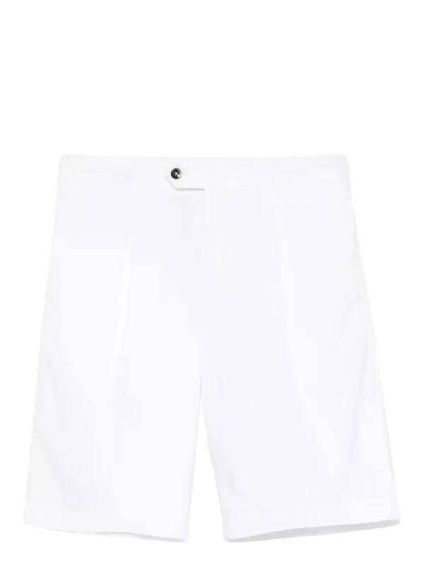 PT TORINO Corduroy Bermuda Shorts - White