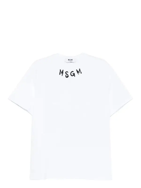 MSGM Logo-print T-shirt - White