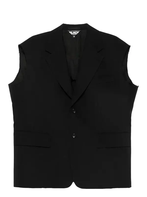 BLACK COMME DES GARÇONS Sleeveless Blazer - Black