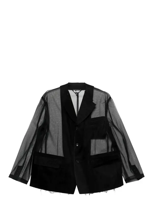 BLACK COMME DES GARÇONS Tulle Blazer - Black