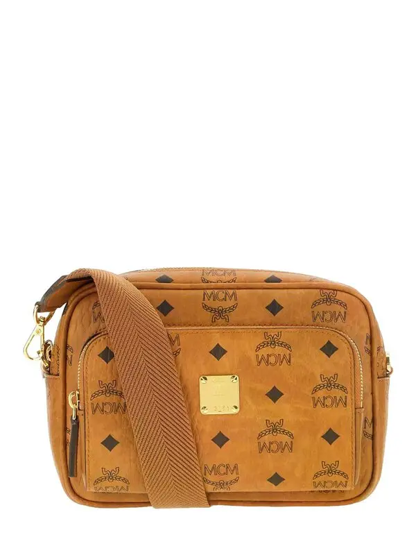 Mcm Logo-print Cross Body Bag - Brown