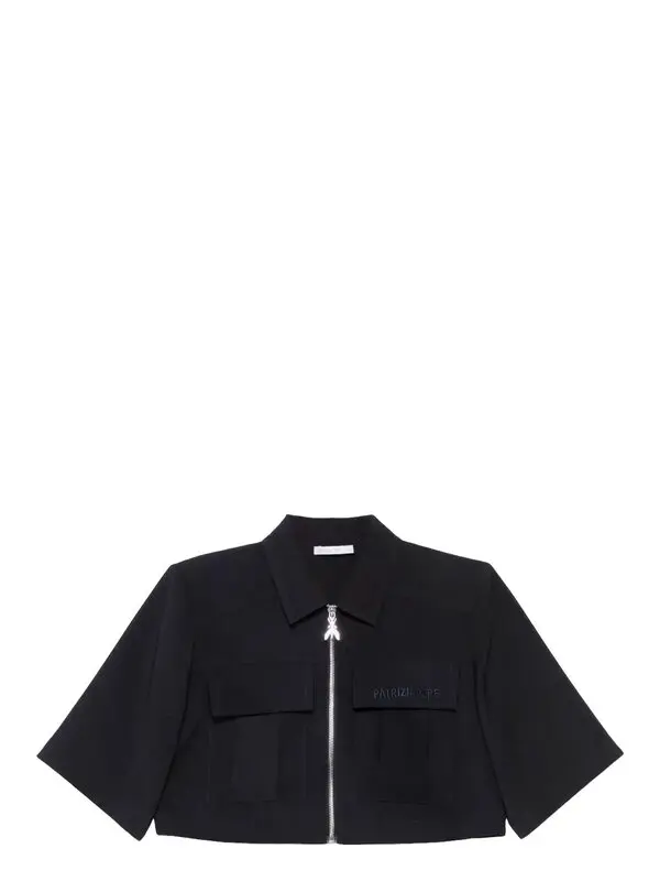 Patrizia Pepe Cropped Shirt - Blue