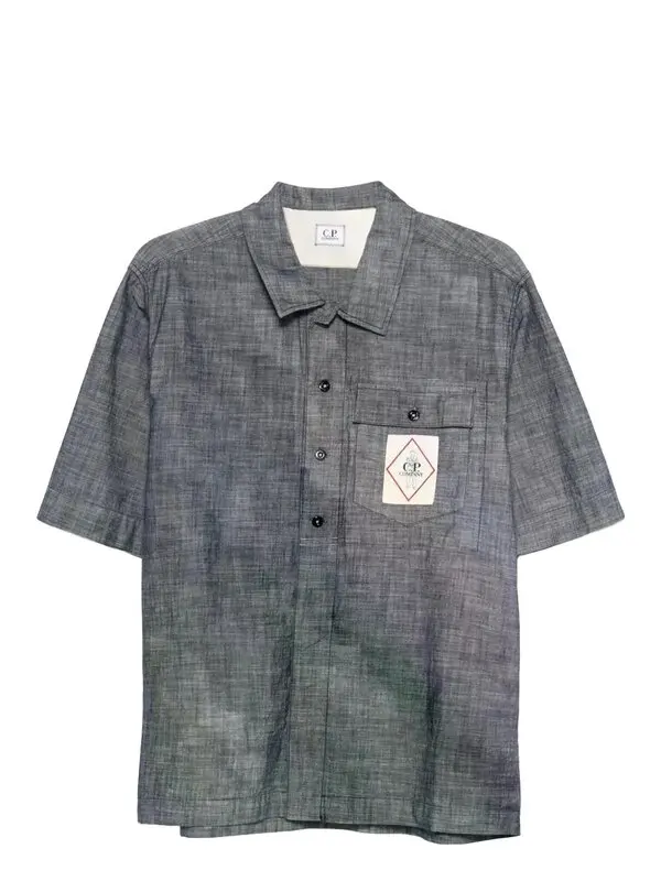 C.P. COMPANY Logo-patch Shirt - Blue