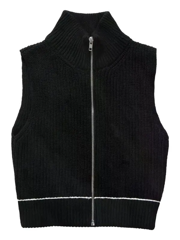 MAISON MARGIELA Zip-up Top - Black