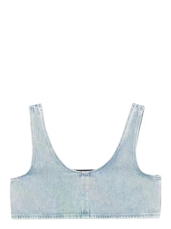 Patrizia Pepe Denim Top - Blue