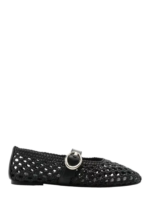 STUART WEITZMAN Woven Ballet Flats - Black
