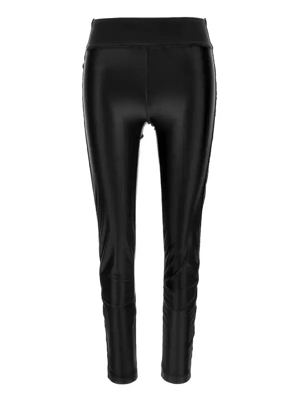 Versace Faux-leather Leggings - Black