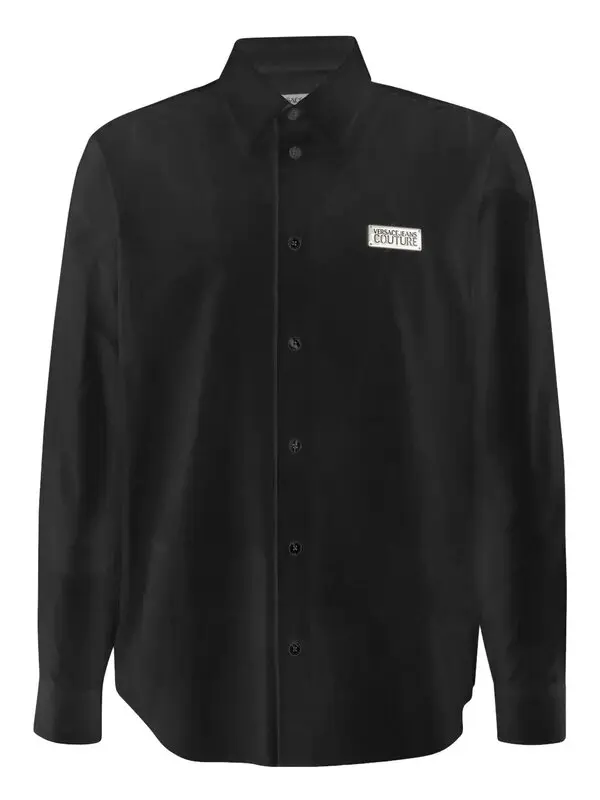 Versace Appliqué Shirt - Black