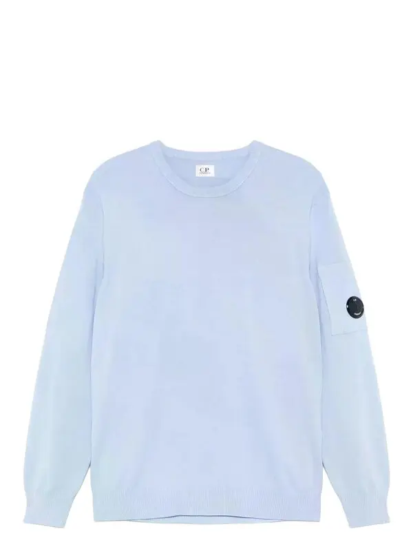 C.P. COMPANY Lens-detail Crewneck Sweater - Blue