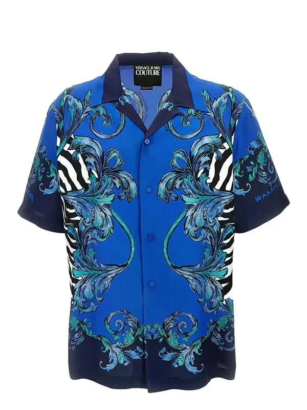Versace Printed Shirt - Blue