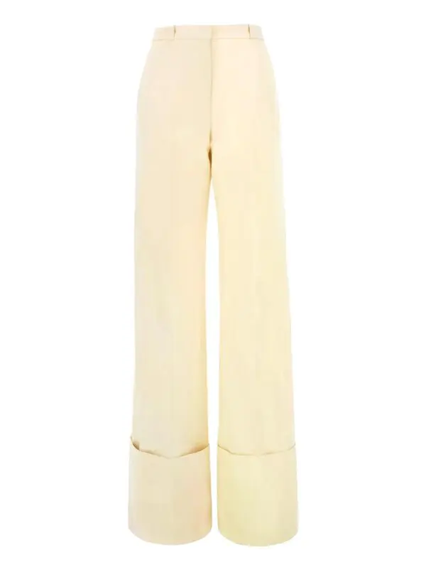 DEL CORE Cotton Trousers - Neutrals