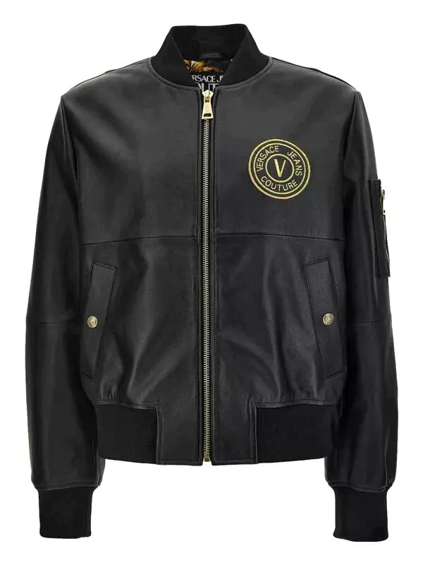 Versace Leather Jacket - Black