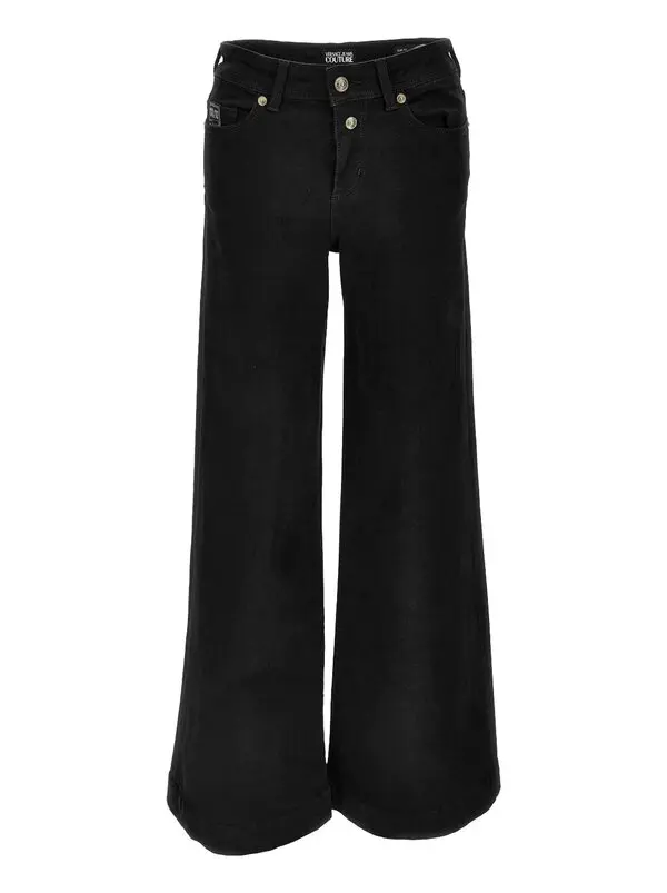 Versace Wide-leg Jeans - Black