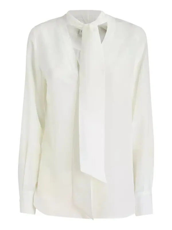 DEL CORE Silk Blouse - White
