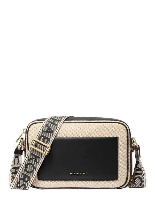 Michael Kors Maeve Large Canvas Crossbody Bag - Black