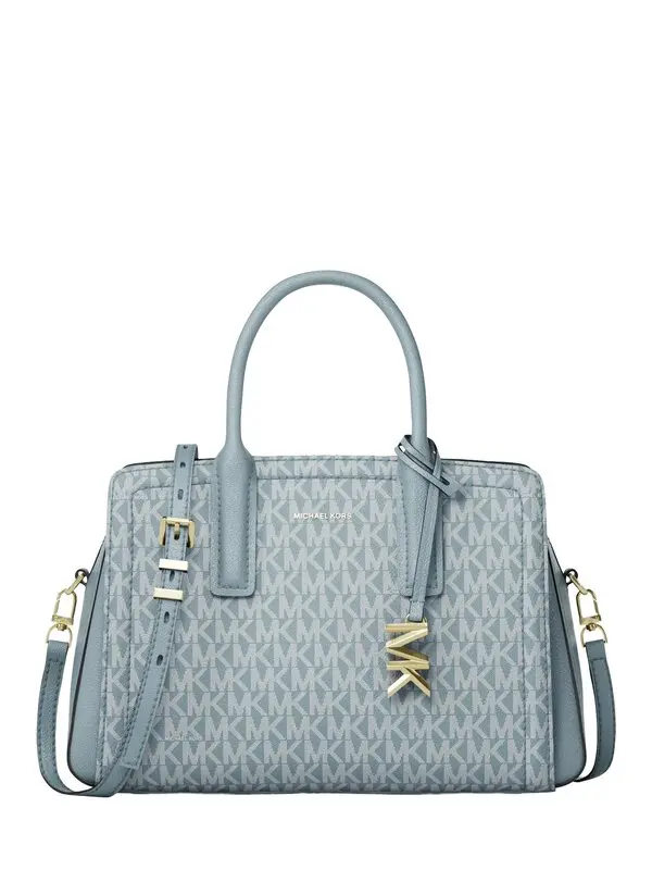 Michael Kors Laila Small Signature Logo Satchel - Blue
